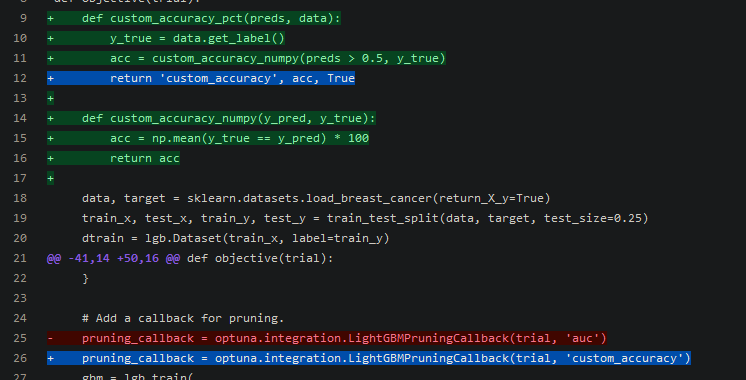 is lightGBM custom eval metric usage possible? · Issue #861 · optuna ...