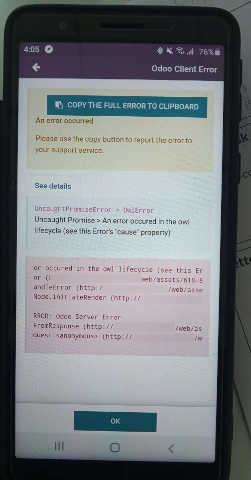 [CRITICAL 16.0] [BARCODE SCAN NOT WORKING] Odoo 16 E: Mobile App: Trying with Mobile Barcode ...