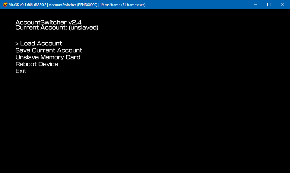 AccountSwitcher · Issue #175 · Vita3K/homebrew-compatibility · GitHub