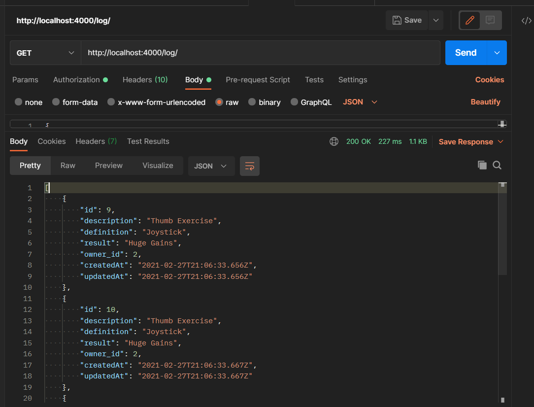 GitHub - dtkrontz/WorkoutLogServer