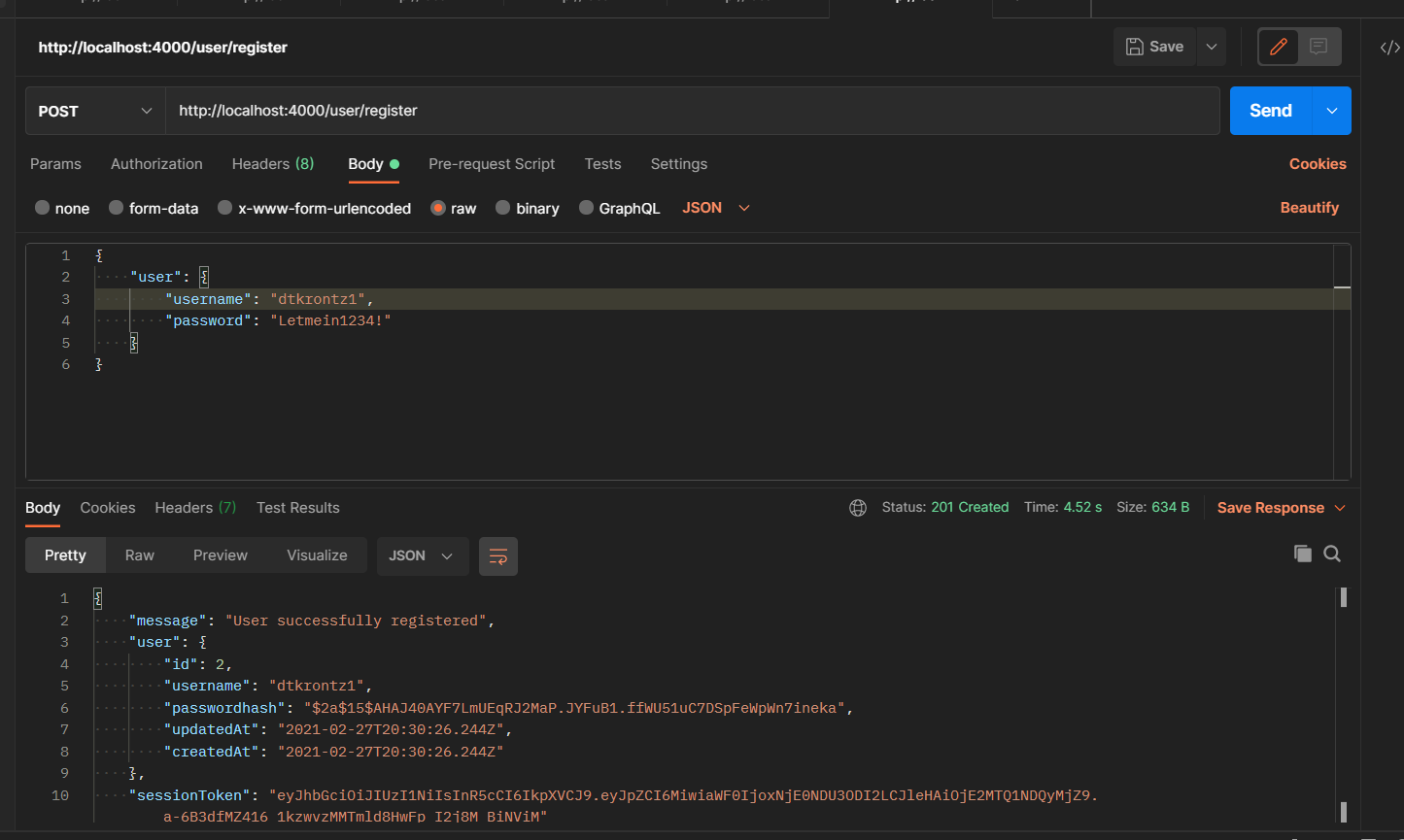 GitHub - dtkrontz/WorkoutLogServer