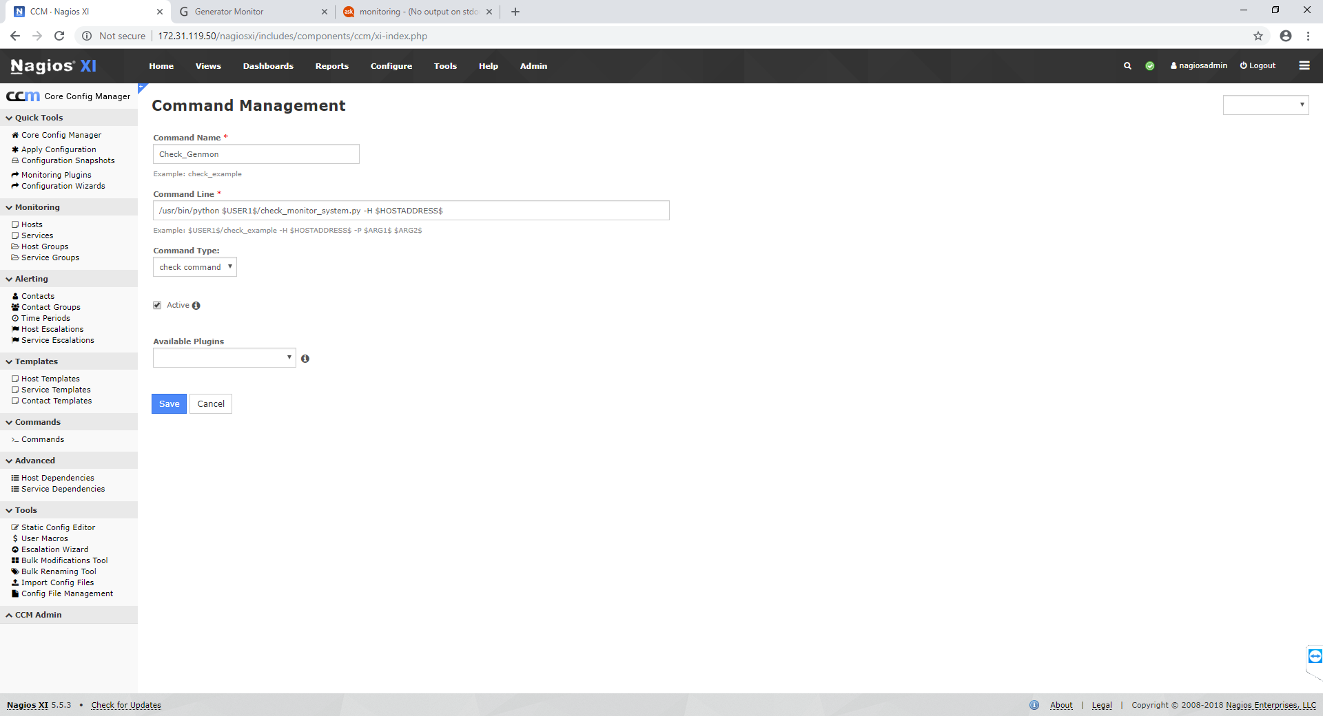 Nagios Xi Monitoring Setup · Issue 174 · Jgyatesgenmon · Github