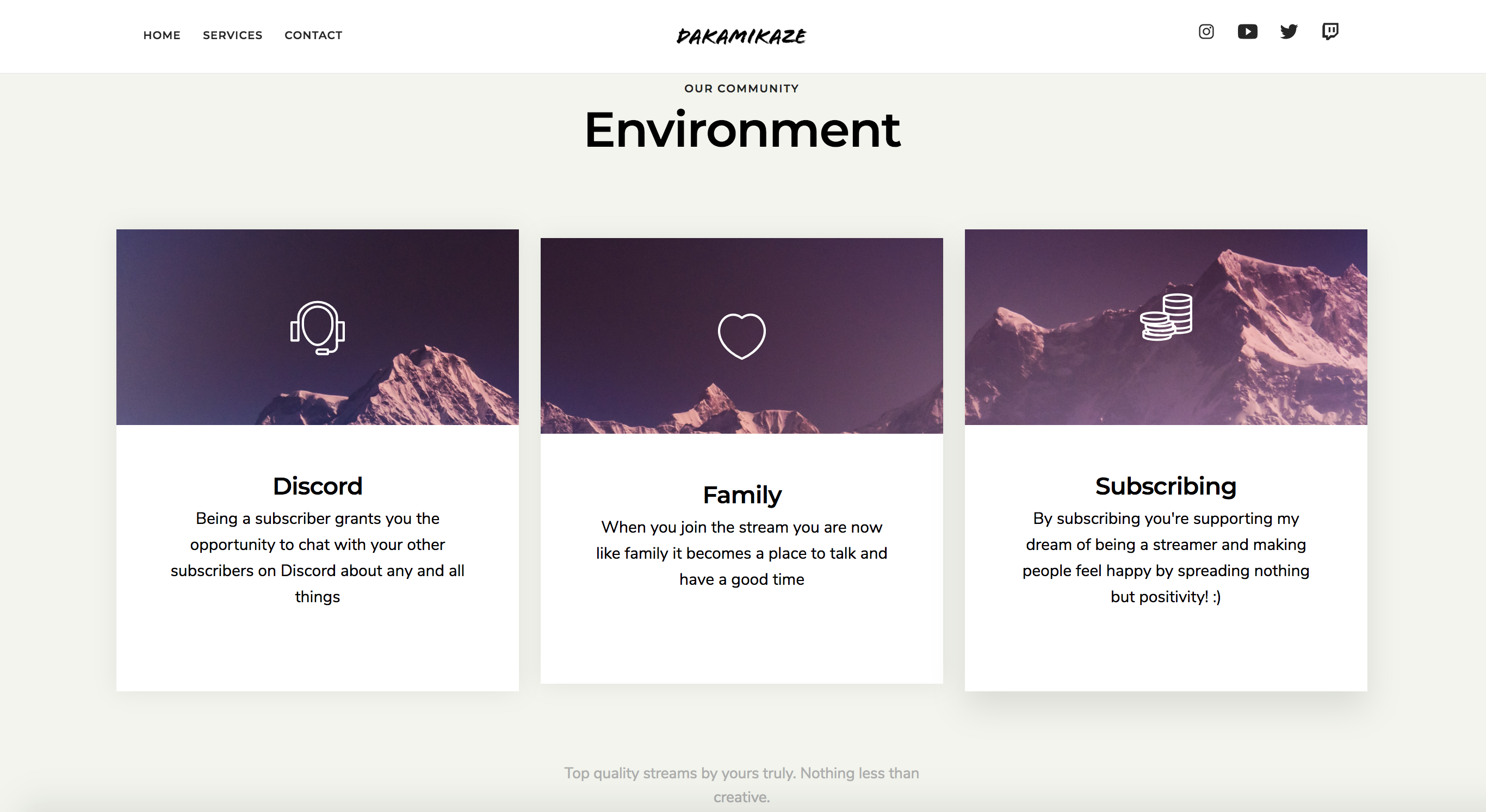 GitHub - BrianBlits/Dakamikaze: First official website i made for a client