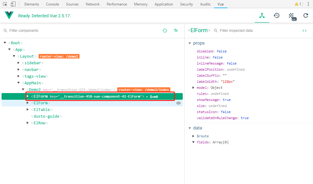 在组件中使用elemen Ui过渡动画失效！ · Issue 1377 · Panjiachenvue Element Admin · Github