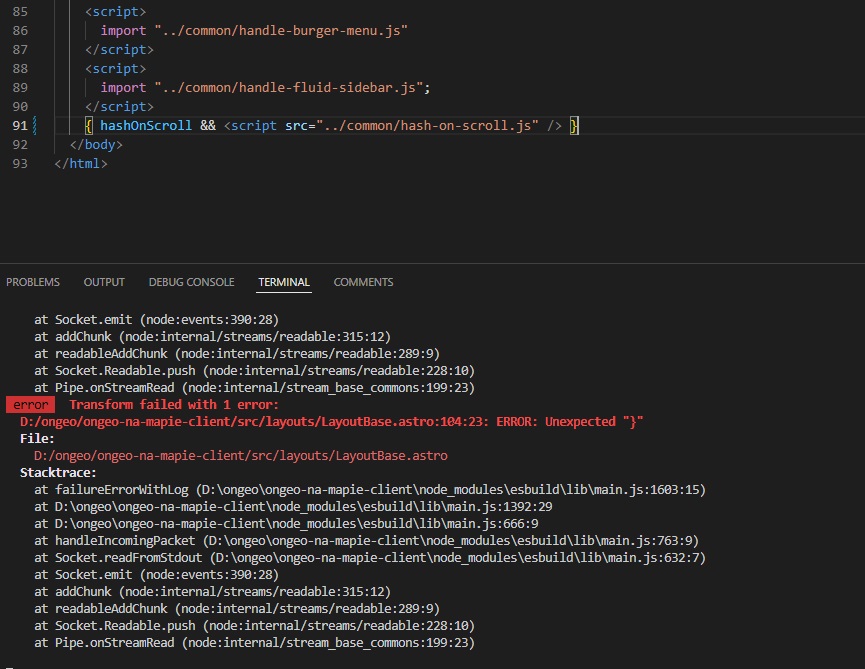 🐛 BUG: Importing conditionally script causes an error · Issue #3180 · withastro/astro · GitHub