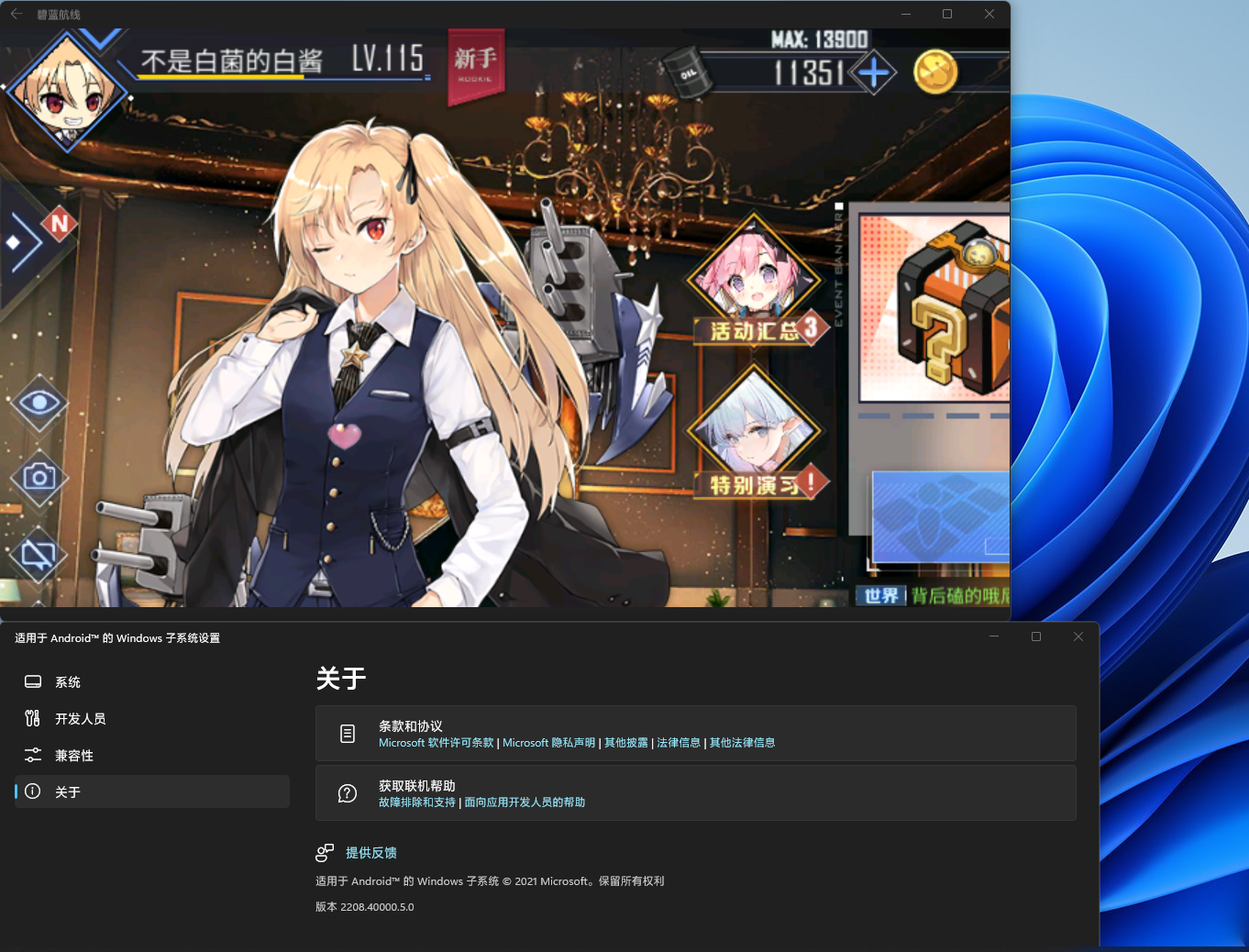 WSA 子系统截图输出和显示大小异常 · Issue #1795 · LmeSzinc/AzurLaneAutoScript · GitHub