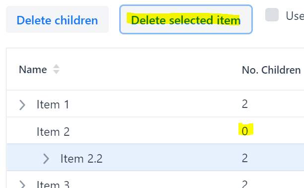 Recursive refreshItem in TreeGrid not working, when refreshing after deleting "last" child ...