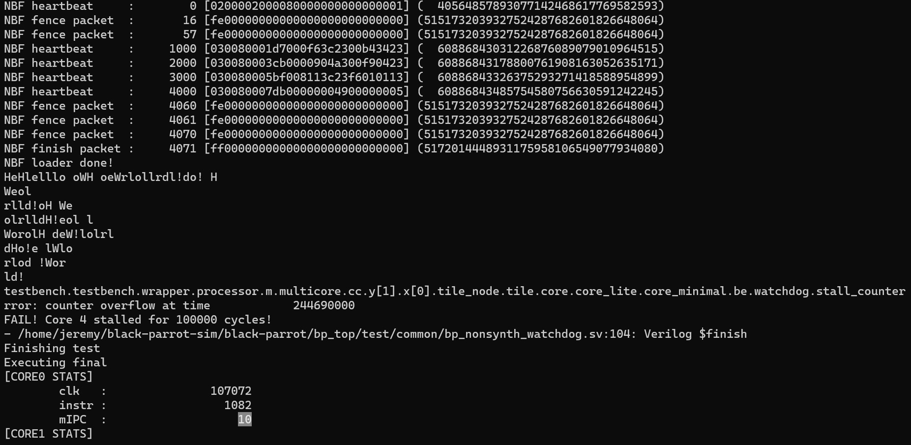 Simulation behavior error · Issue #1197 · black-parrot/black-parrot · GitHub