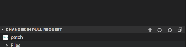 Extra actions shown in "Changes in Pull Request" tree title · Issue ...