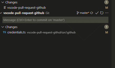 Completion of staging a git submodule file sets focus at the top message box (if project has git ...