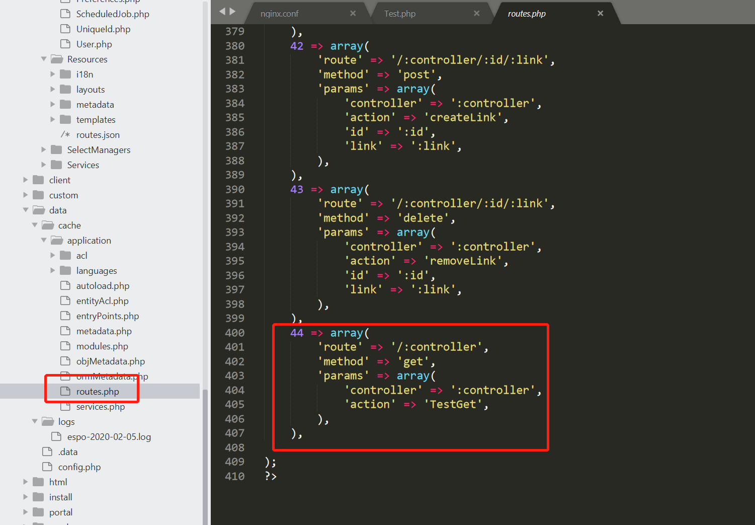 Custom API action 404 · Issue #1592 · espocrm/espocrm · GitHub