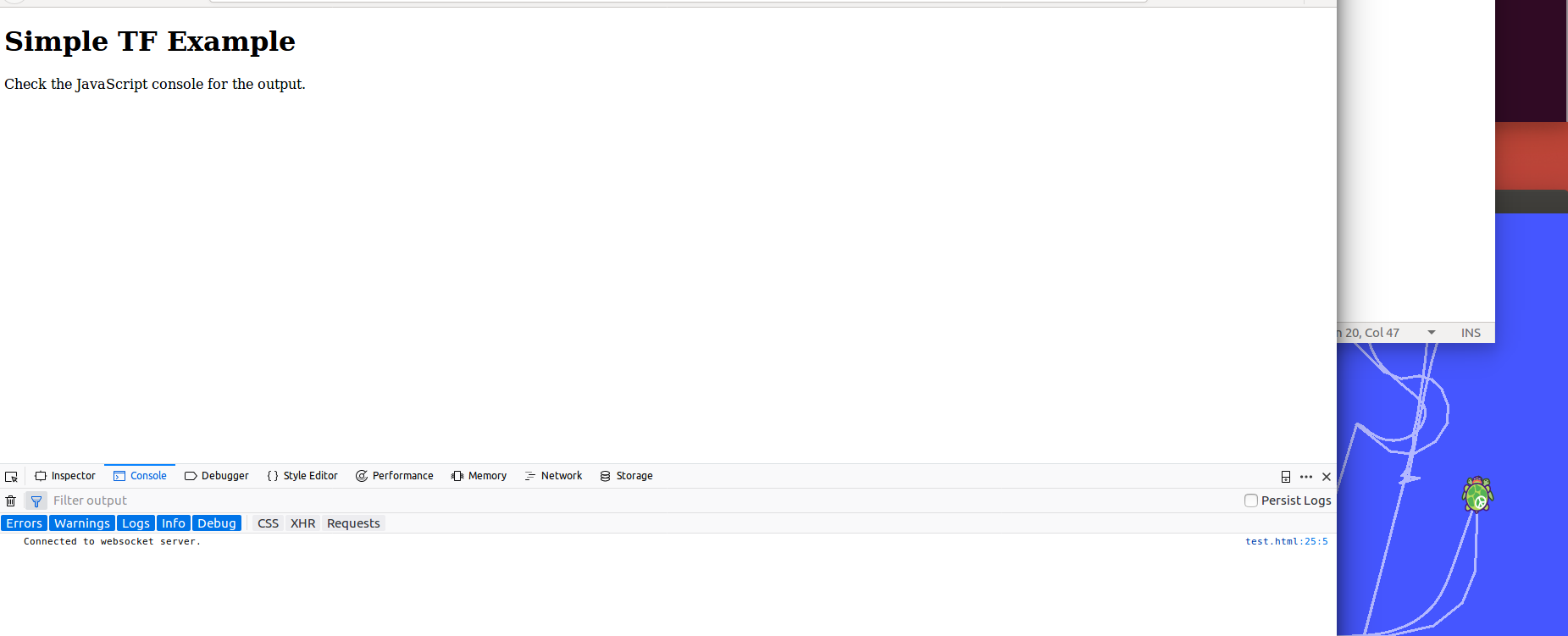 Tutorials "Using TF with roslibjs", can do the connection but cant get the TF log · Issue #296 ...