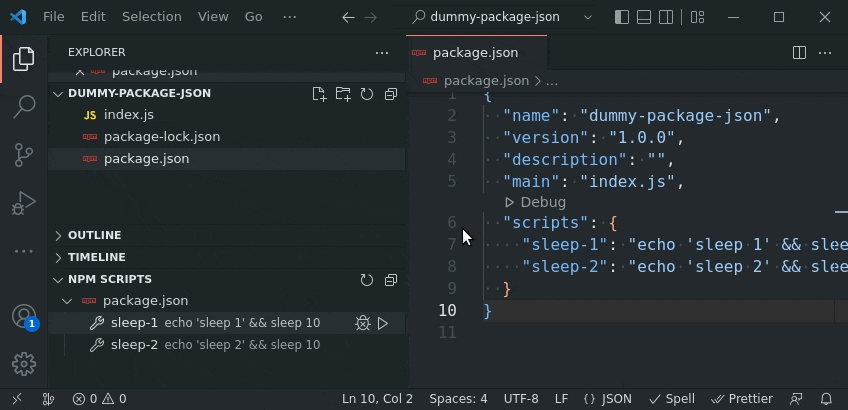 Clicking play in NPM scripts panel doesn't start script on first click · Issue #162011 ...