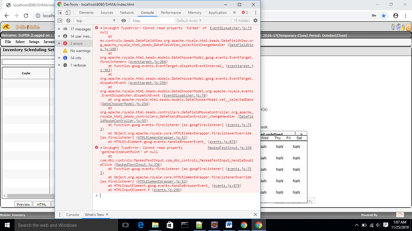 Exceptions On Selection Of Date · Issue 590 · Apache Royale Asjs · Github