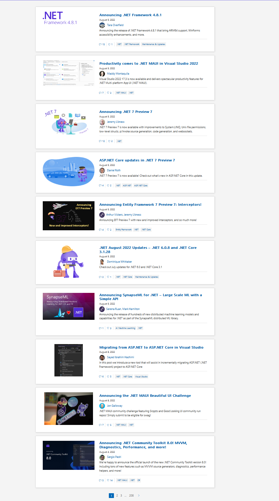 Bug in the .NET Blog https://devblogs.microsoft.com/dotnet/ · Issue ...