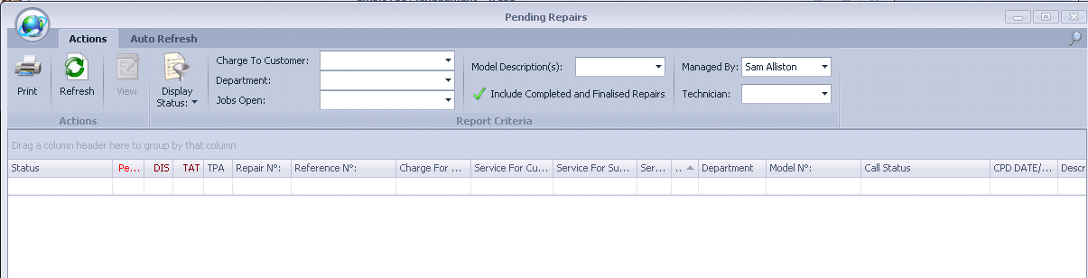 Pending Repairs - Not grouping by Primary Manager. · Issue #304 ...