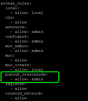 ejabberd pubsub messages are not acknowledged( gray tick), after restart the ejabberd service ...