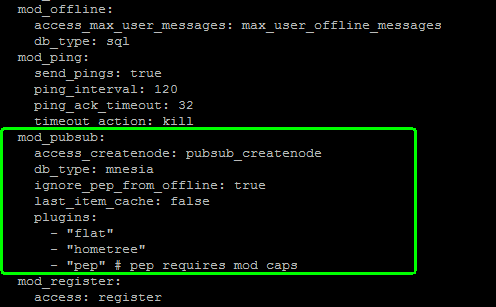 ejabberd pubsub messages are not acknowledged( gray tick), after restart the ejabberd service ...
