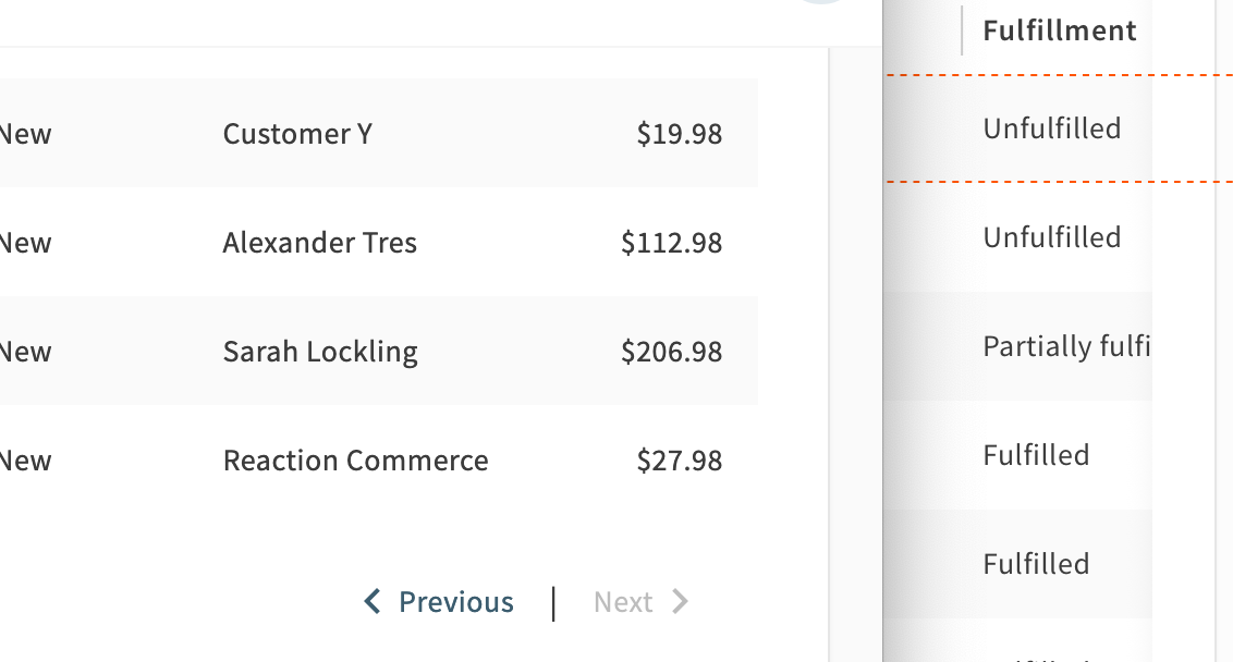 Orders Table: UI tweaks · Issue #141 · reactioncommerce/reaction-admin · GitHub