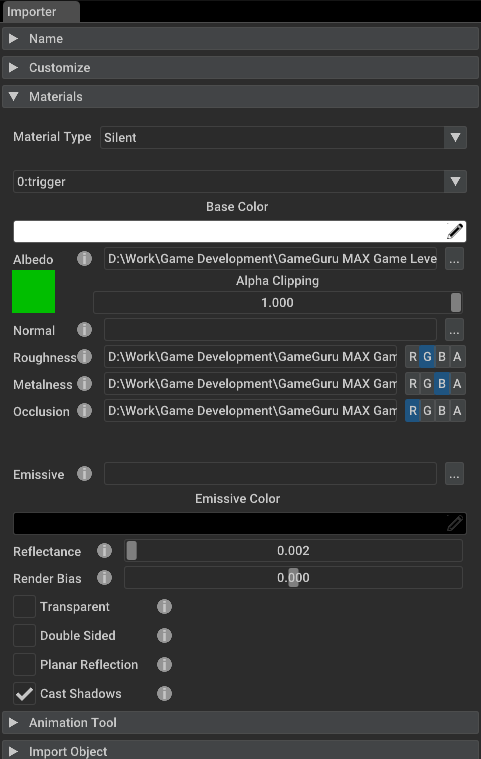 GameGuru MAX - Request - Add Material Type (for Sound) to Material Properties Tab · Issue #2455 ...