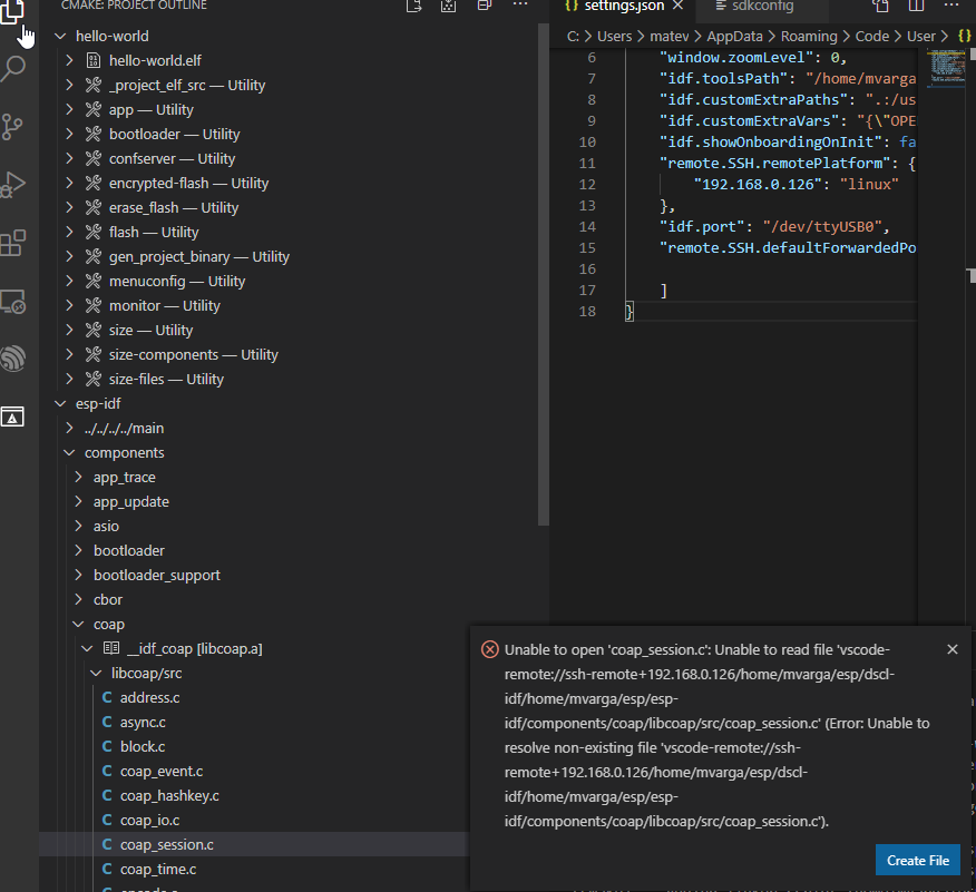 Code navigation is broken with CMake tools + remote-ssh · Issue #1210 · microsoft/vscode-cmake ...