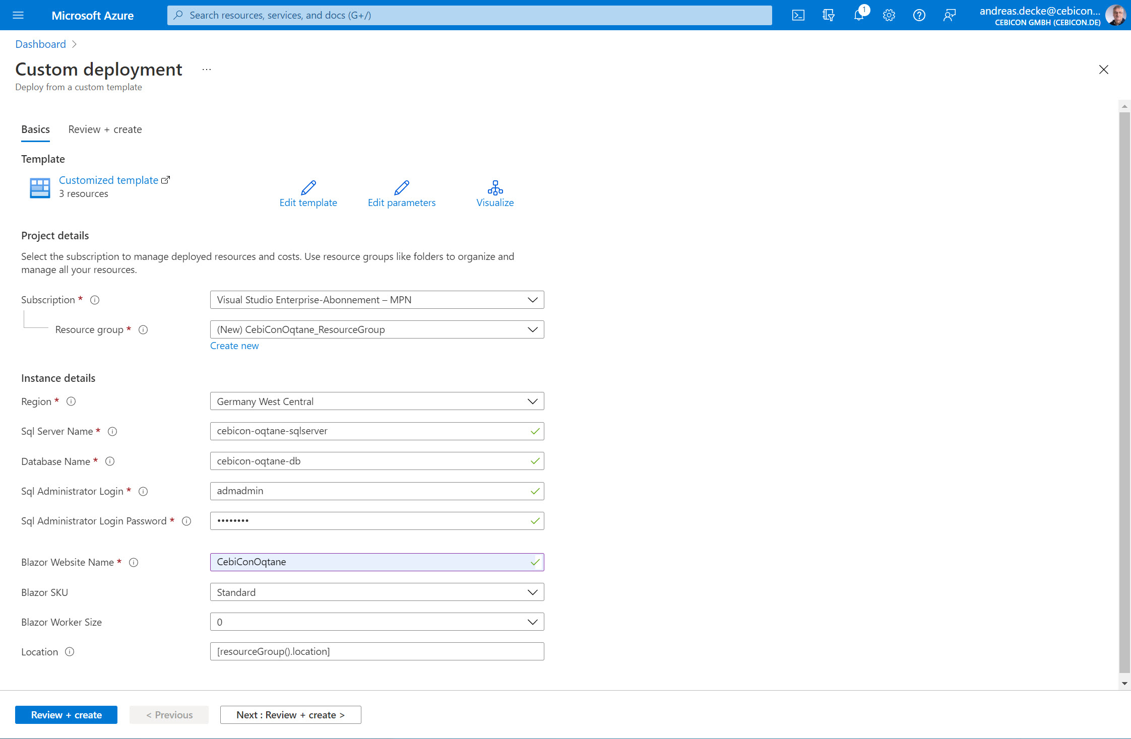 Deploy to Azure failed · Issue #1953 · oqtane/oqtane.framework · GitHub