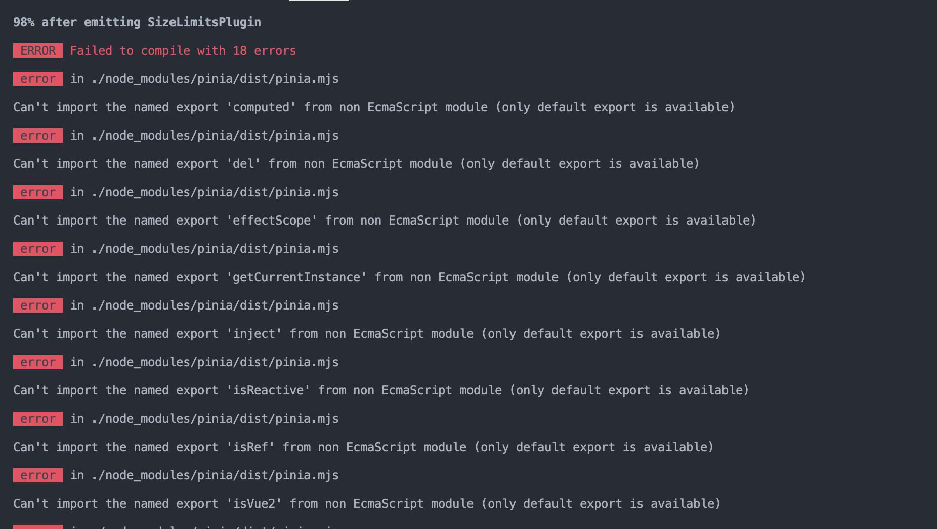 getters not working with 2.0.0-rc.7 and 2.0.0-rc.8 in nuxt 2 · Issue #660 · vuejs/pinia · GitHub