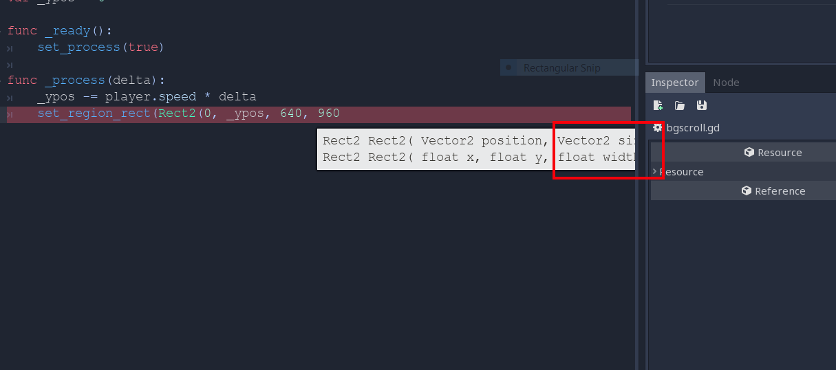 Code editor tooltip gets cut off by a panel to the side. · Issue #20534 · godotengine/godot · GitHub