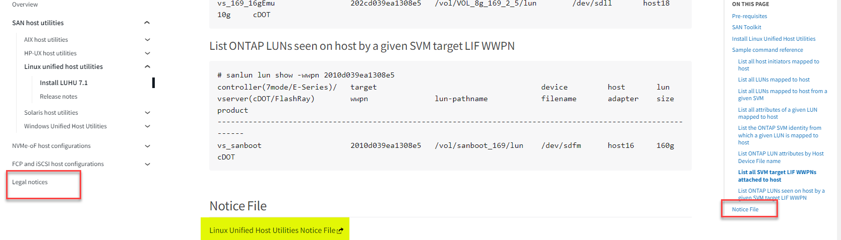 Link To Notice File Is Broken And Is It Even Needed · Issue 131 · Netappdocs Ontap Sanhost