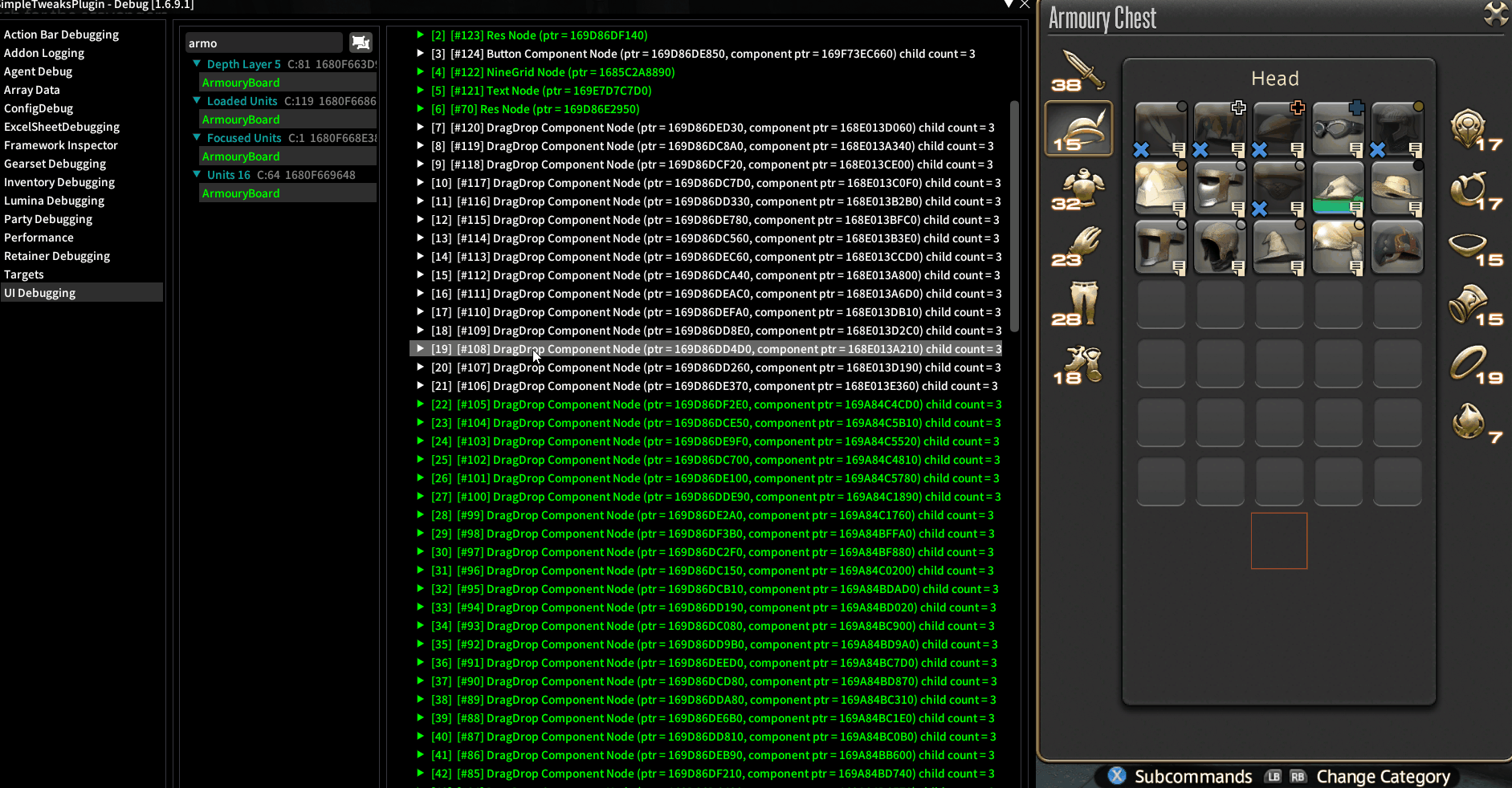 [Feature Request] New tweak for tabbed-inventory style controller navigation for armory chest ...