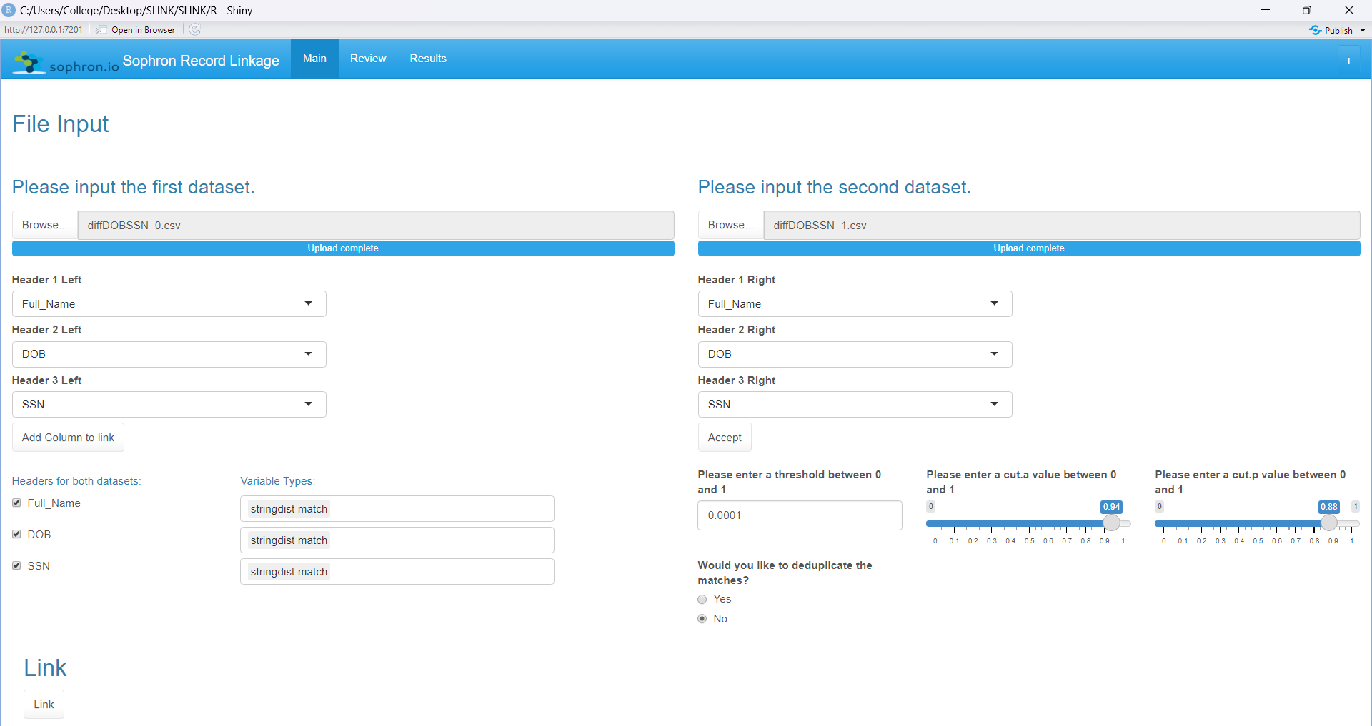 GitHub - sophronio/SLINK