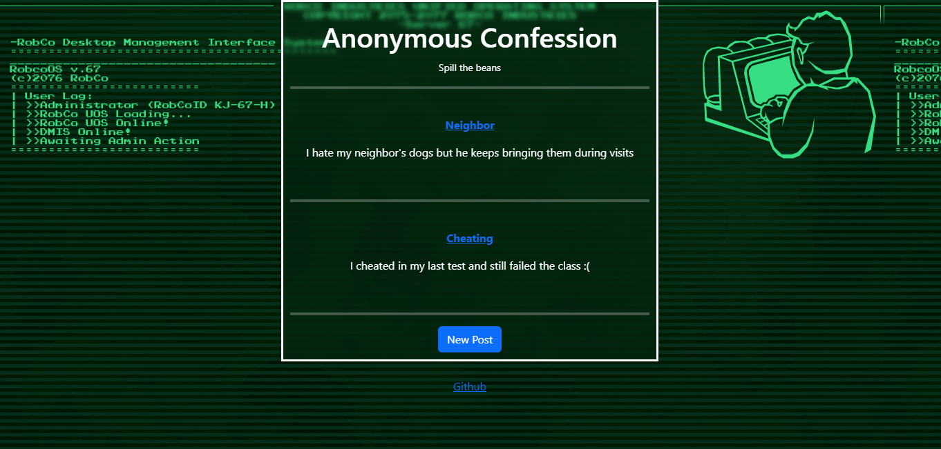 GitHub - ahmetalk/anon-confession