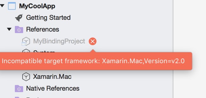 Xamarinmac Binding Library Project Does Not Support Full Framework · Issue 3608 · Dotnet 8365