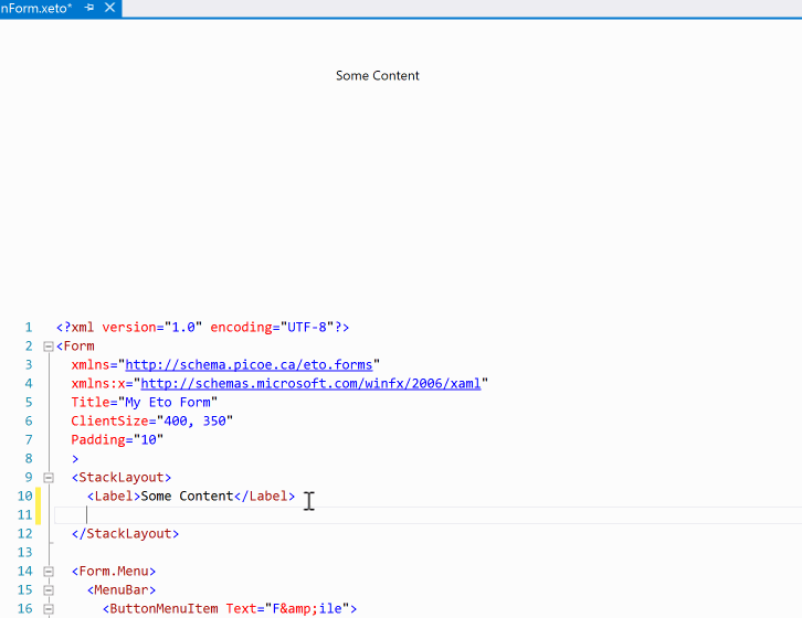 Can someone create Example Demo Project with WPF, macOS, GTK (Linux Desktop) as target builds ...