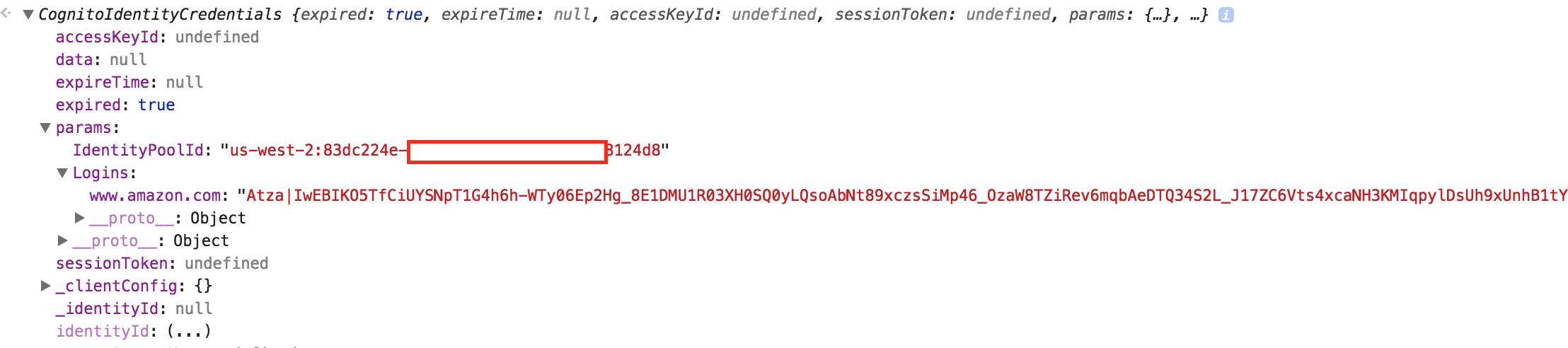 Login With Amazon Token Is Not From A Supported Provider Of This Identity Pool · Issue 544 