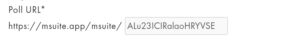poll url should be able to be copied and pasted · Issue #1008 · MicroHealthLLC/mSuite · GitHub