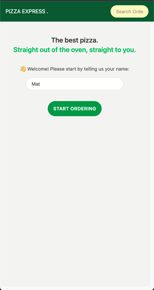 GitHub - lukermatthew/Pizza-Express: (React Router data loading, Redux, Redux Toolkit, thunks ...