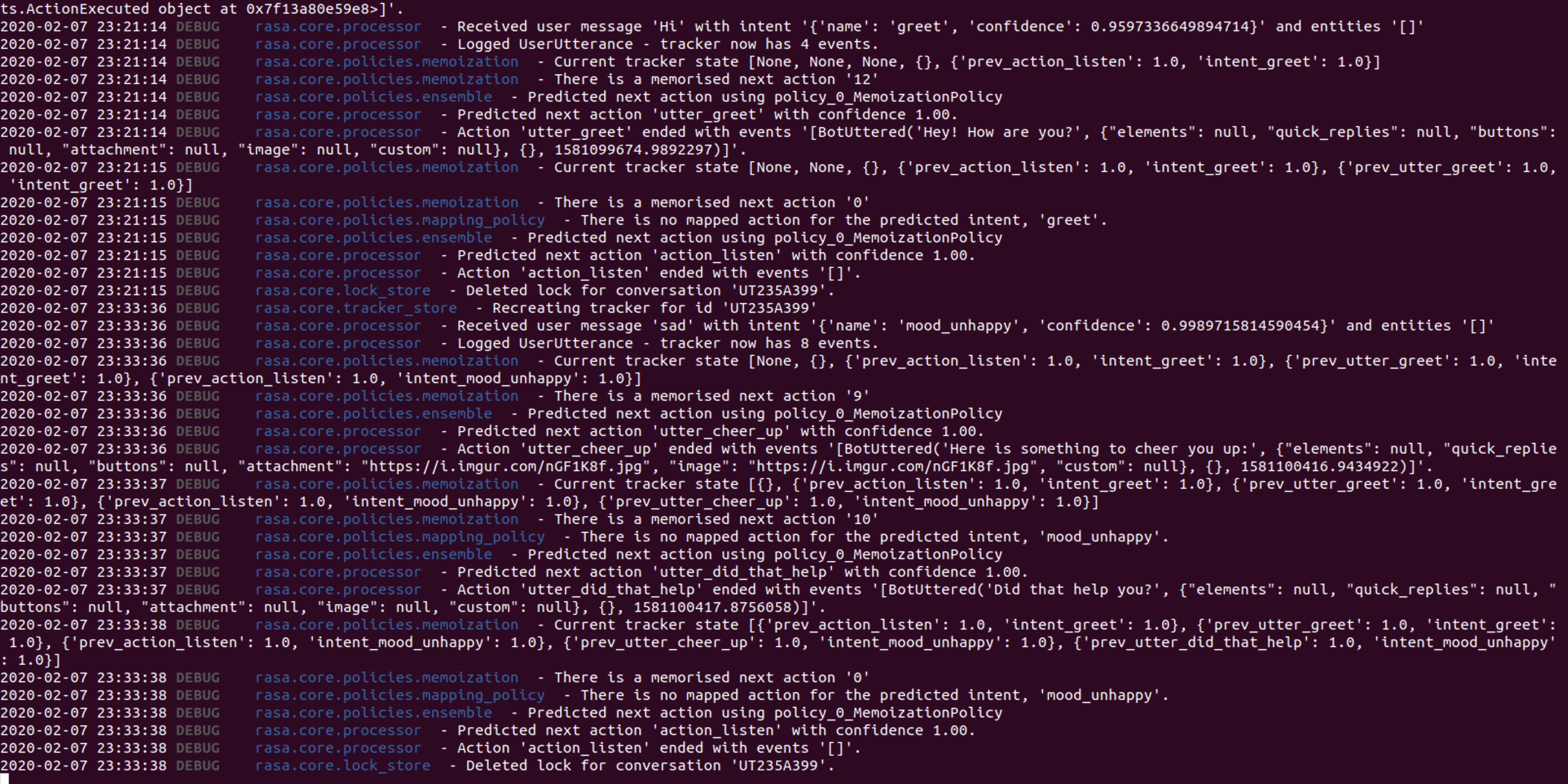 Slack integration not working with Moodbot · Issue #5206 · RasaHQ/rasa · GitHub
