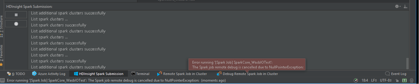 [IntelliJ] Overload scenario with linked/sign-in cluster · Issue #1587 · microsoft/azure-tools ...
