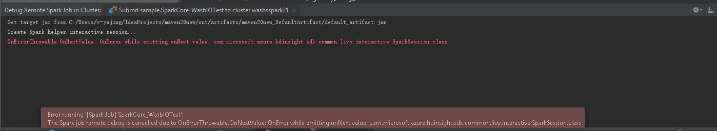 [IntelliJ] Remote debug spark22 to wasbsspark that in busy · Issue ...