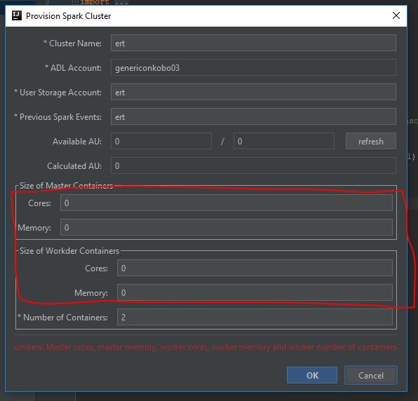 [IntelliJ][Spark on ADL] fields do not have * are also required · Issue #1675 · microsoft/azure ...
