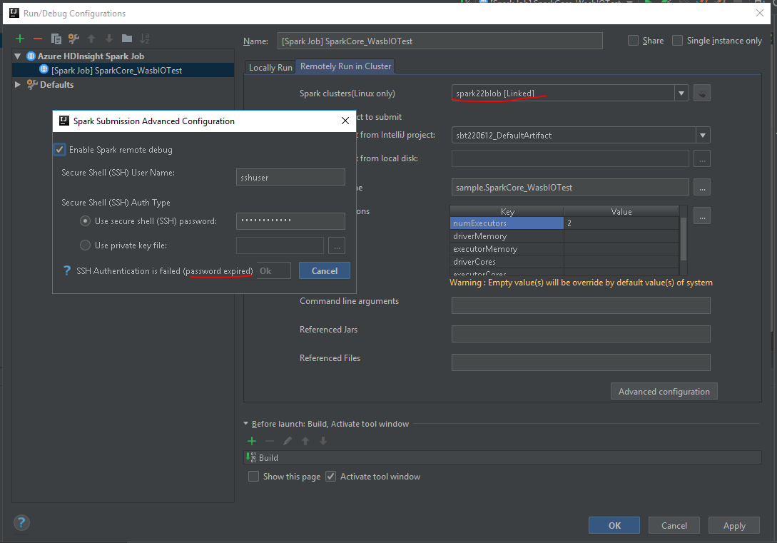 [IntelliJ][Windows]Advanced configuration verify the password twice · Issue #1695 · microsoft ...
