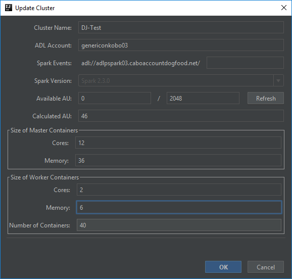 [IntelliJ][Spark on ADL] Calculated AU reset after re-open update dialog · Issue #1750 ...