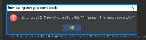 [IntelliJ][Spark on ADL] 502 error · Issue #1777 · microsoft/azure-tools-for-java · GitHub