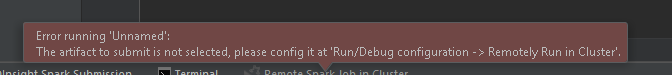[IntelliJ] Submit with "Artifact from IntelliJ project" keep empty get ...