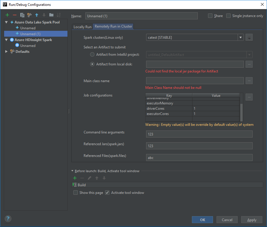 Intellij Spark On Adl Hdi Config Will Apply To Adls Config File · Issue 1913 · Microsoft 7882