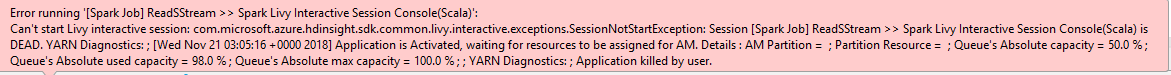 [IntelliJ]Submit multiple commands to HDInsight livy interactive console does not get result ...