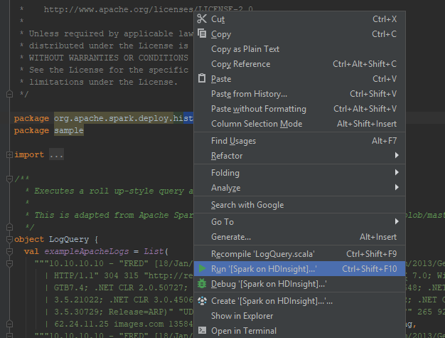Intellij Spark The Test Source File Identified As A Spark Job Unexpected In Intellij · Issue