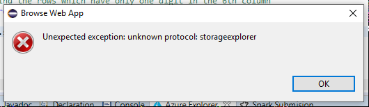 [Eclipse] Fail to launch Azure Storage Explorer from cluster's context menu · Issue #2787 ...