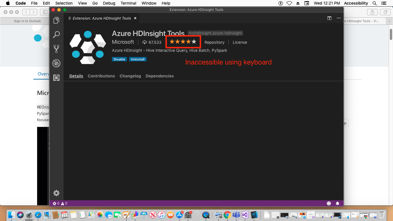 [VSCode][Accessibility]A11y_HDInsight Tools for VSCode_Azure HDInsights Tools(installation ...